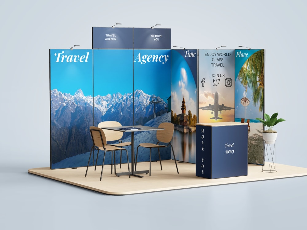 Fantastic exhibition stand trade show booth backdrop and exhibition ...