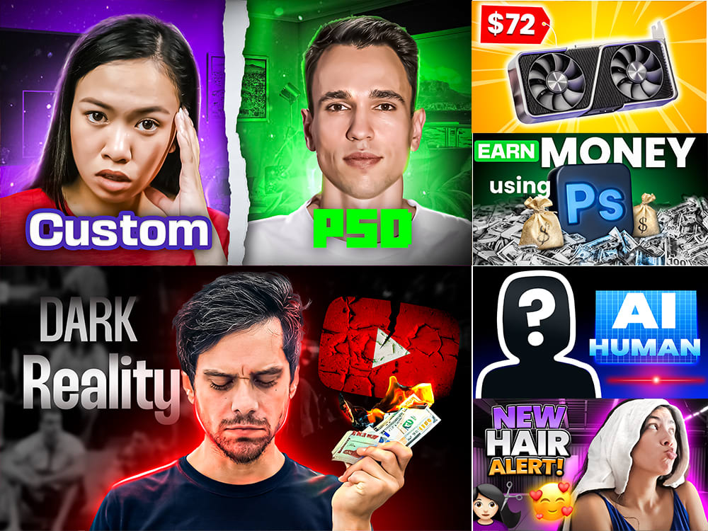 A Exact or similar Thumbnail from any YT videos on the Internet | Upwork