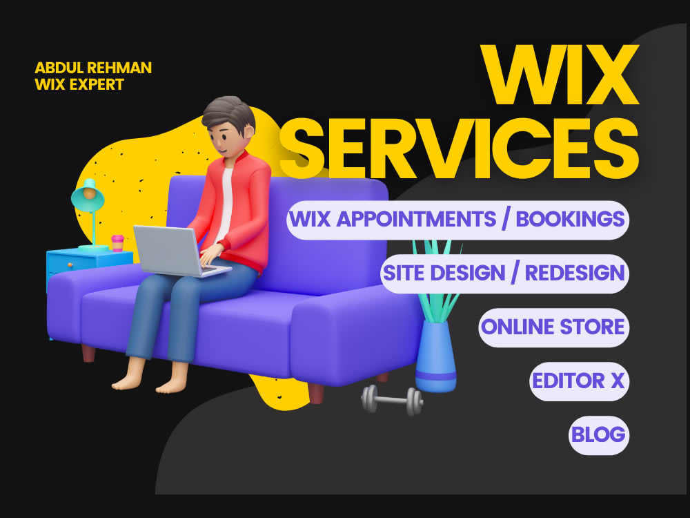 An expert Wix designer to design, redesign Wix website, Blog or Store ...