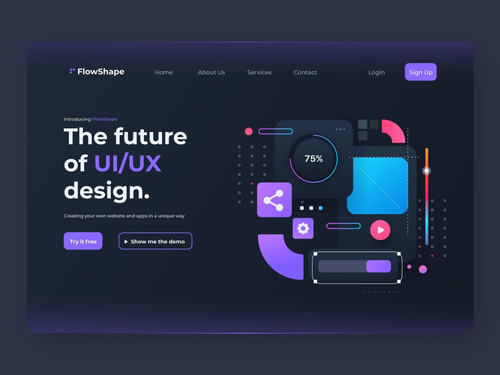 An Interactive Landing Page for your Business from Design | Upwork