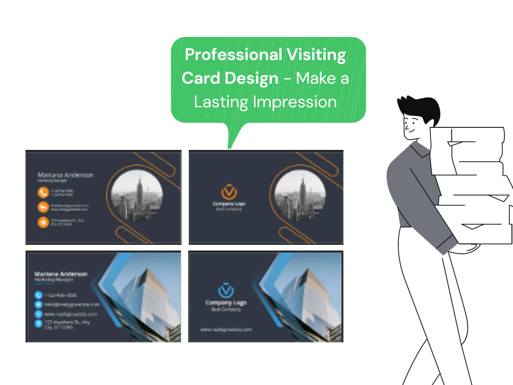 Professional visiting card design to make a lasting impression | Upwork