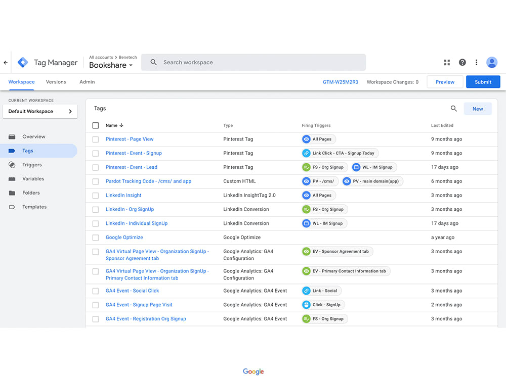 Google Tag Manager | Container Setup, Tags/Pixels Configuration | Upwork