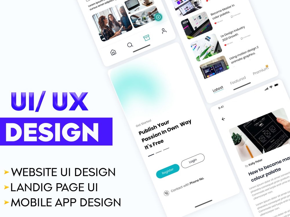 Responsive website UI UX design, landing page UI design in Figma | Upwork