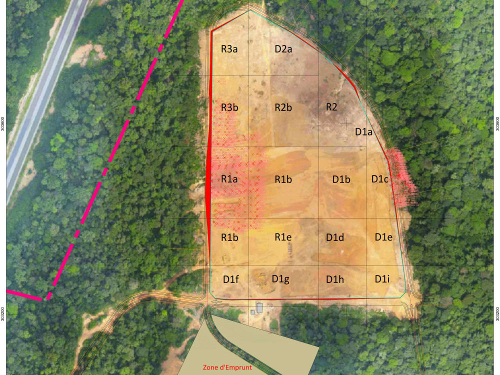 Site plan, earthwork analysis and profile, for a land development ...