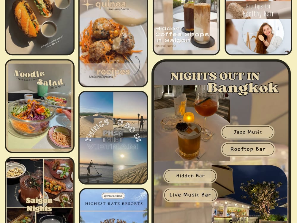 Aesthetic Lemon8 Content with diverse subjects & layouts | Upwork