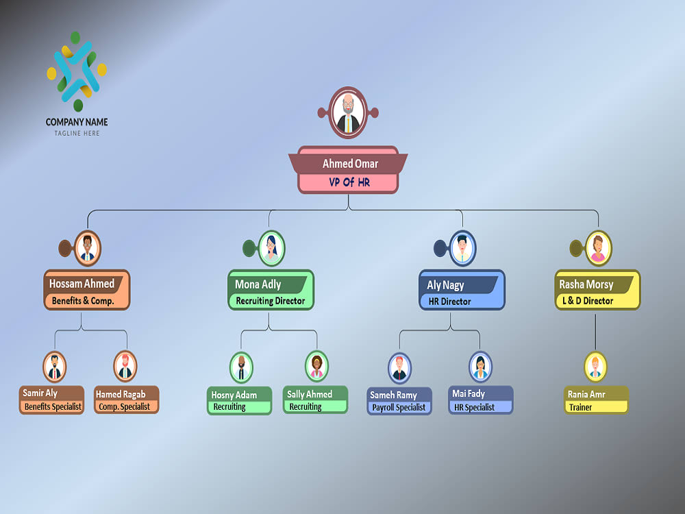 Organization chart, and workflow in PowerPoint | Upwork