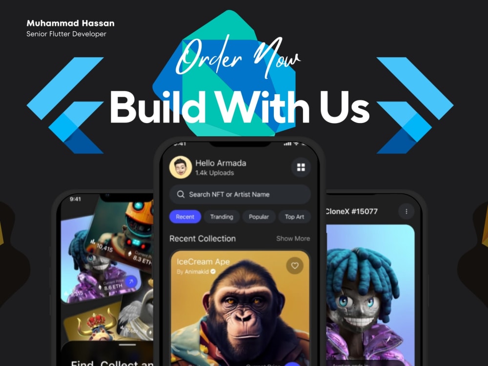 Cross-platform flutter design for ios & android with bloc firebase backend | Upwork