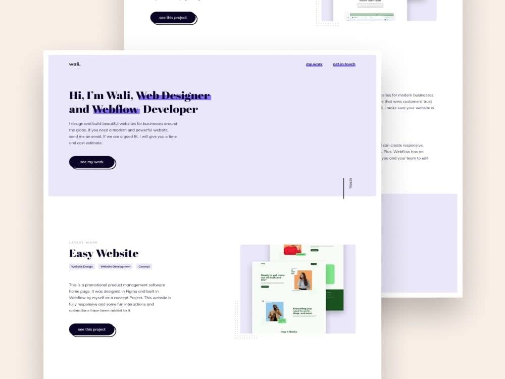 A stunning website design built in Webflow | Upwork