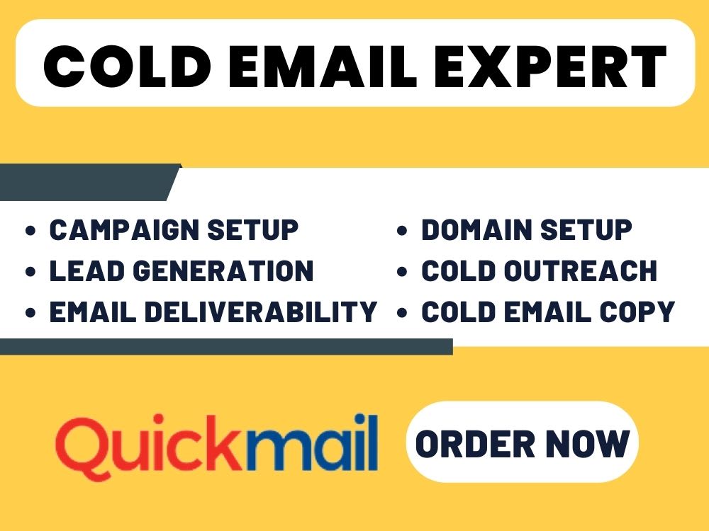 Your Quickmail account setup for cold email outreach | Upwork