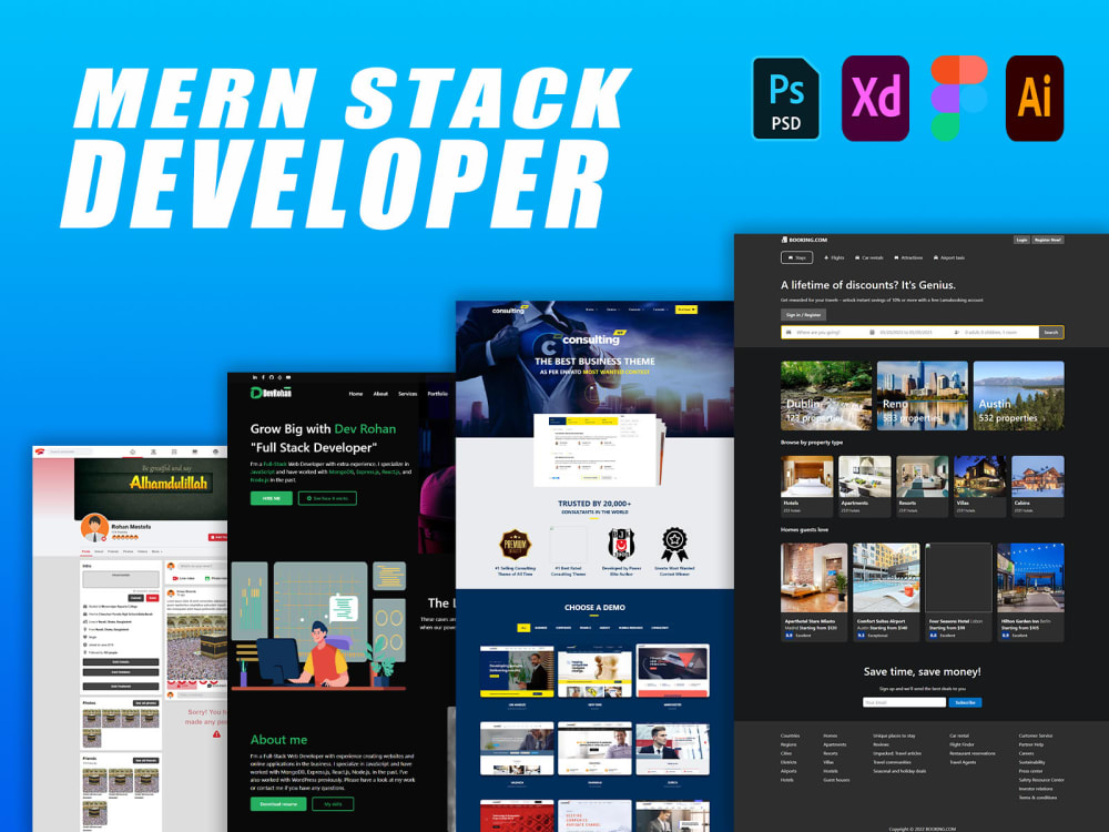 Full Stack Developer for creating MERN stack web app design and development | Upwork