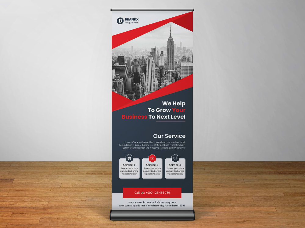Professional roll-up banner design, eye-catching and engaging. | Upwork