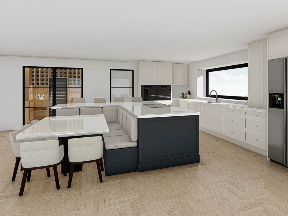 Kitchen 2D drawings and 3D renderings | Upwork