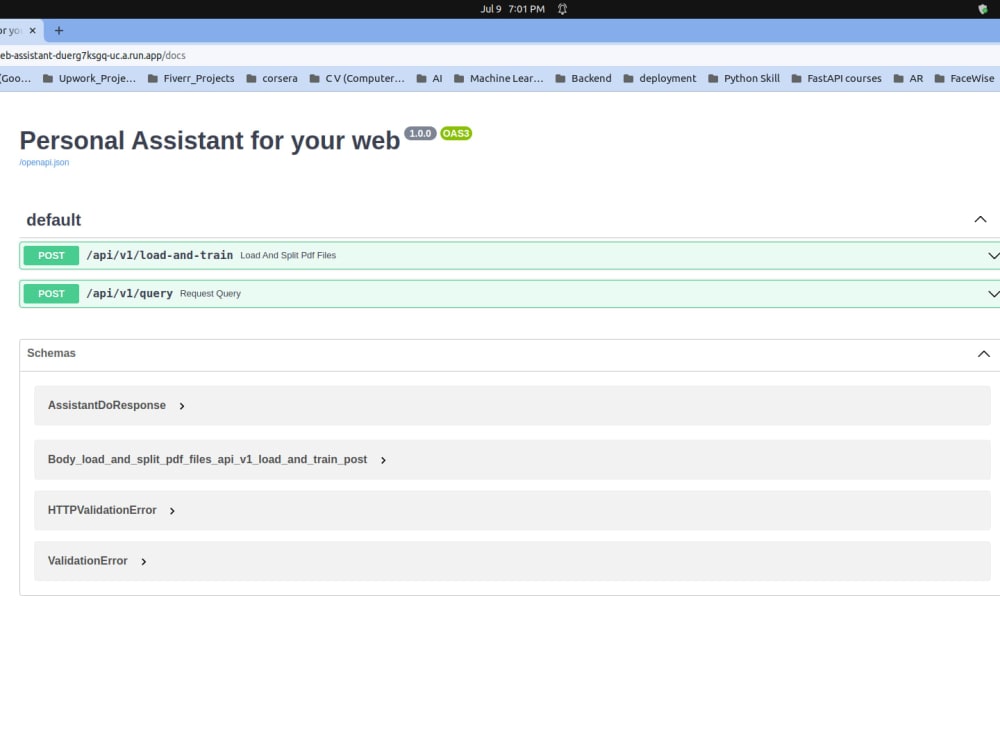 Domain-specific AI Chatbot | Task-oriented Chatbot | Upwork