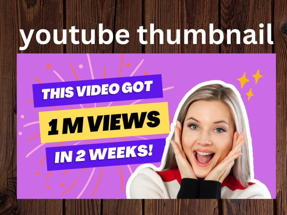 Minimal youtube thumbnail in 24hrs | Upwork