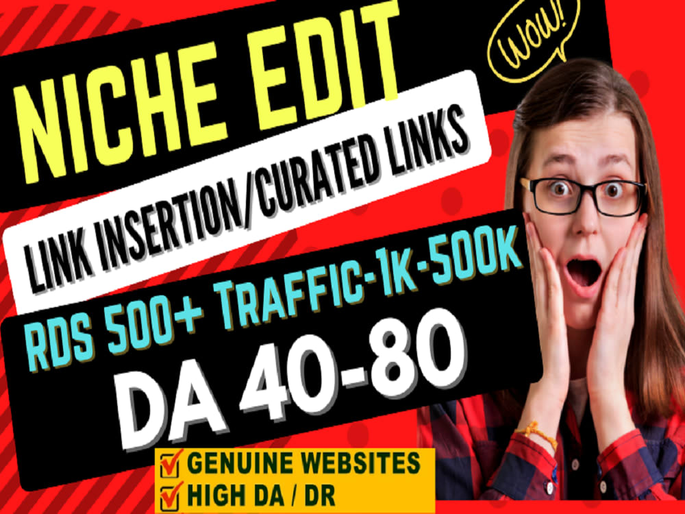 Real Curated Links, Niche Edits Link Inserts on Genuine Websites | Upwork