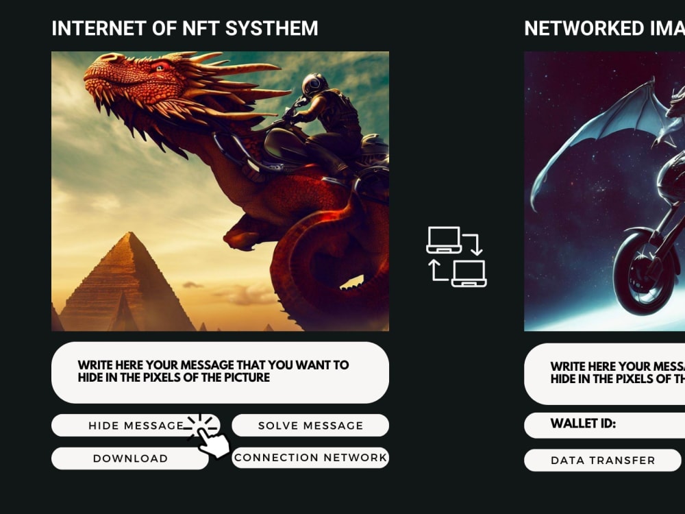 Embed hidden textual data into the pixels of your photos (NFT-USB) | Upwork