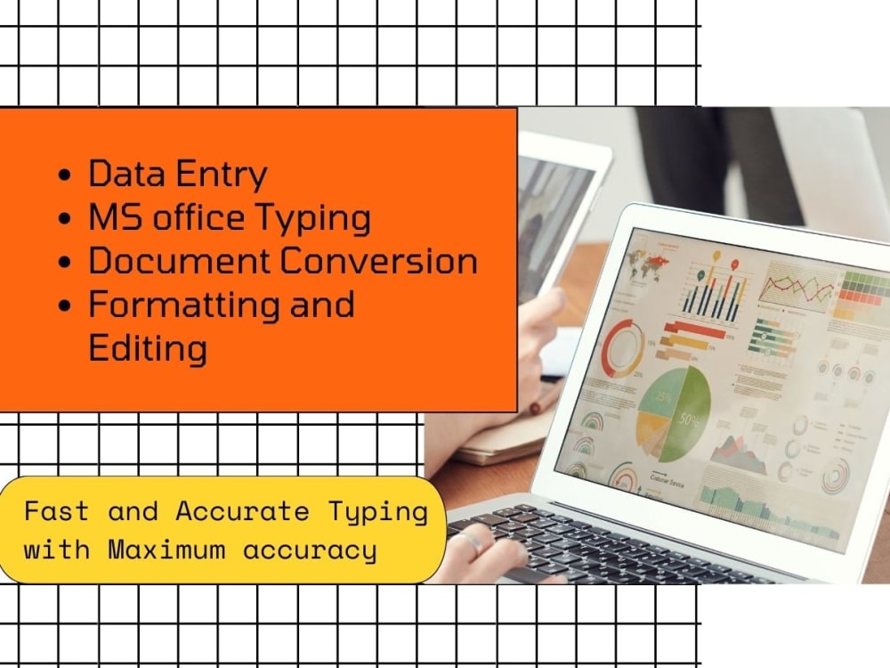 Accurate data entry, typing work done in MS Word and MS Excel documents ...