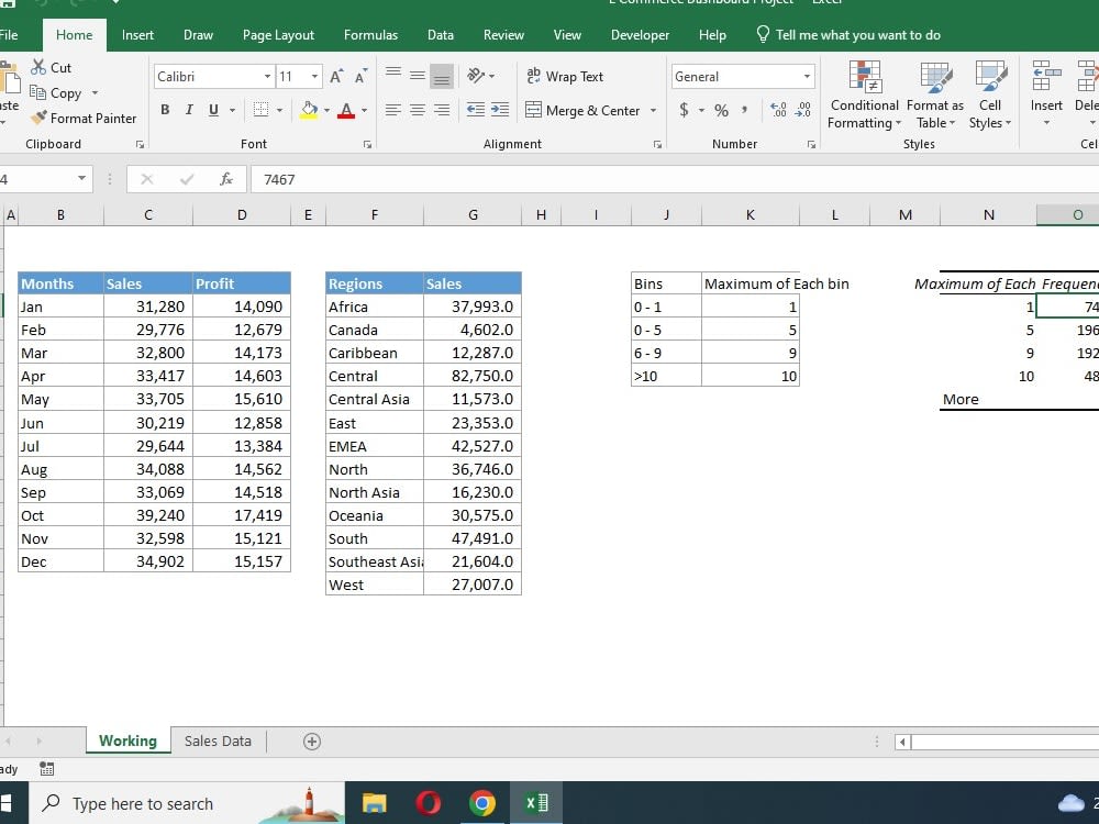 An Excel-based dashboard that interactively shows different summaries ...