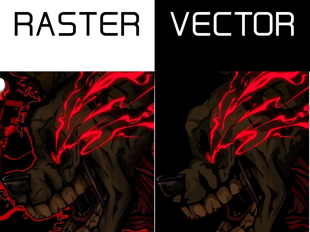 Raster Images turned into Vector Images with any kind of changes you ...