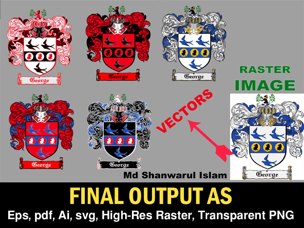 Redraw, vector trace, or recreate your logo or image perfectly | Upwork