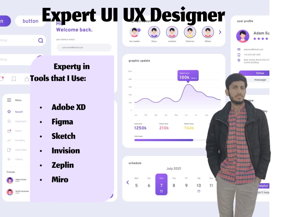A pretty designs for apps, dashboard website design, saas | Upwork