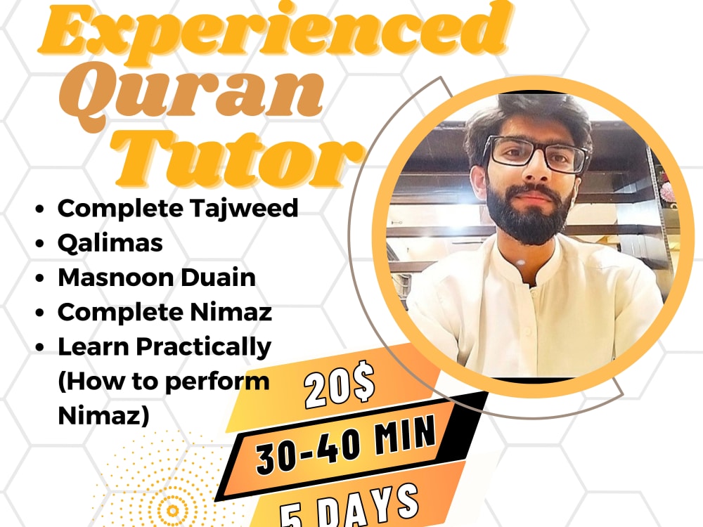 A friendly Quran Tutor | Tajweed tutor | online Quran classes | Upwork