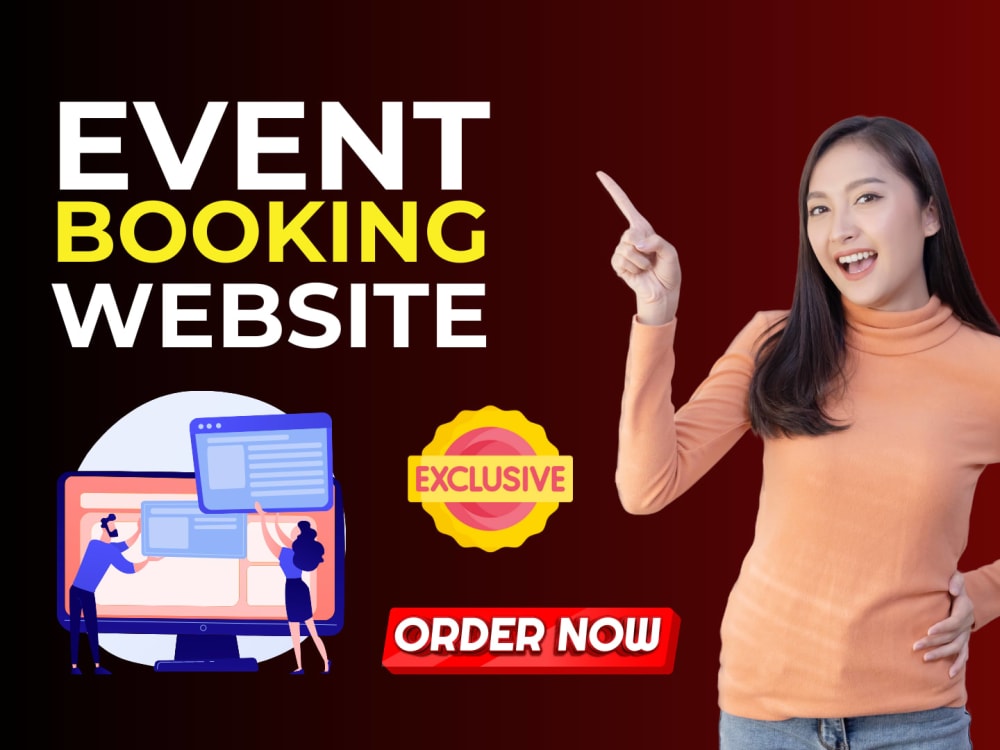 Professional event website or event booking system website design | Upwork