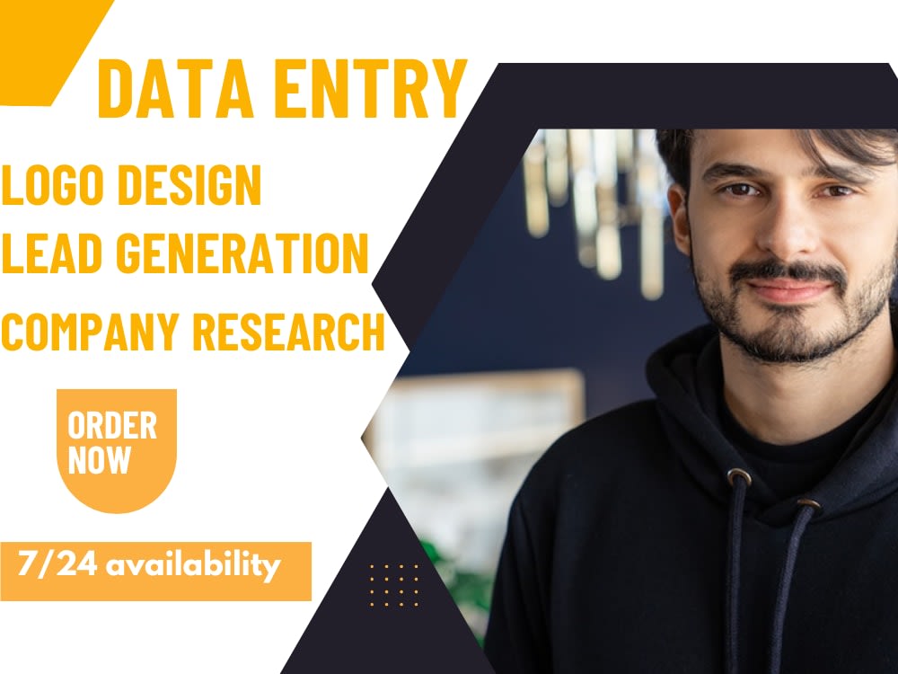 Data entry, Logo designer, Lead generation, company research | Upwork