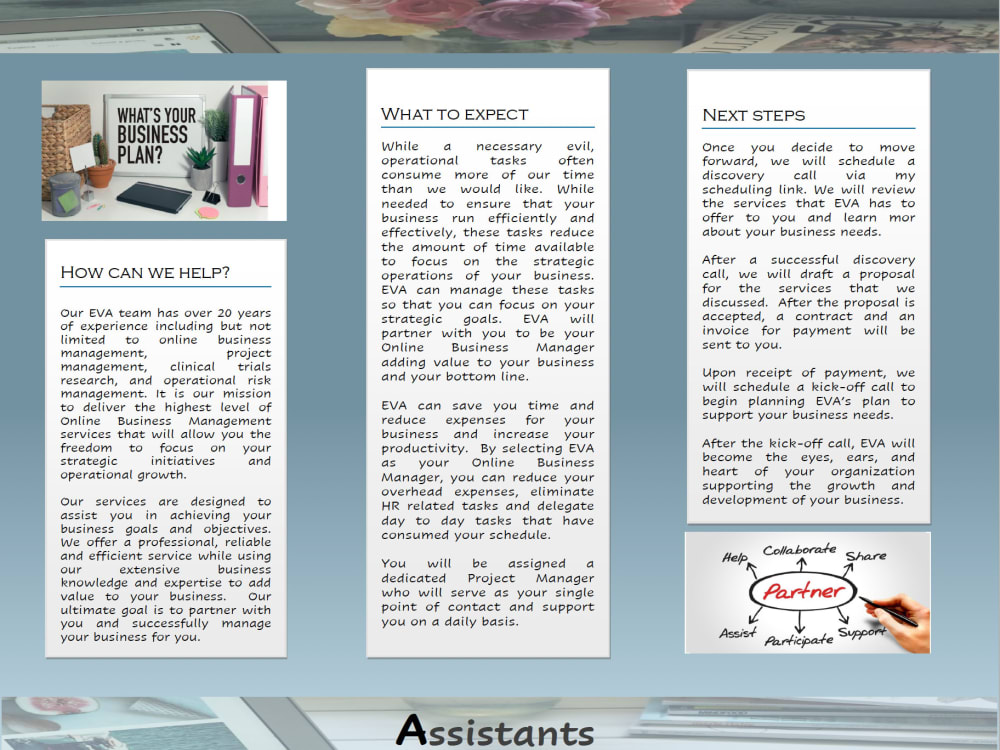 A custom brochure to use as marketing materials. | Upwork