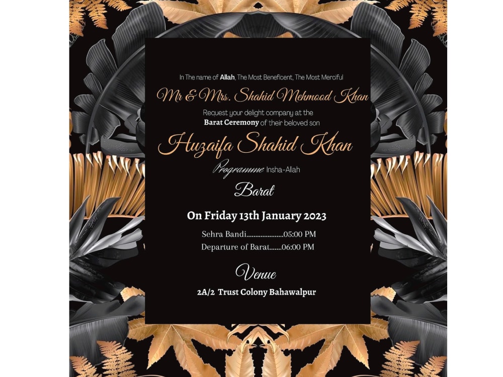 An amazing invitation card for your event | Upwork