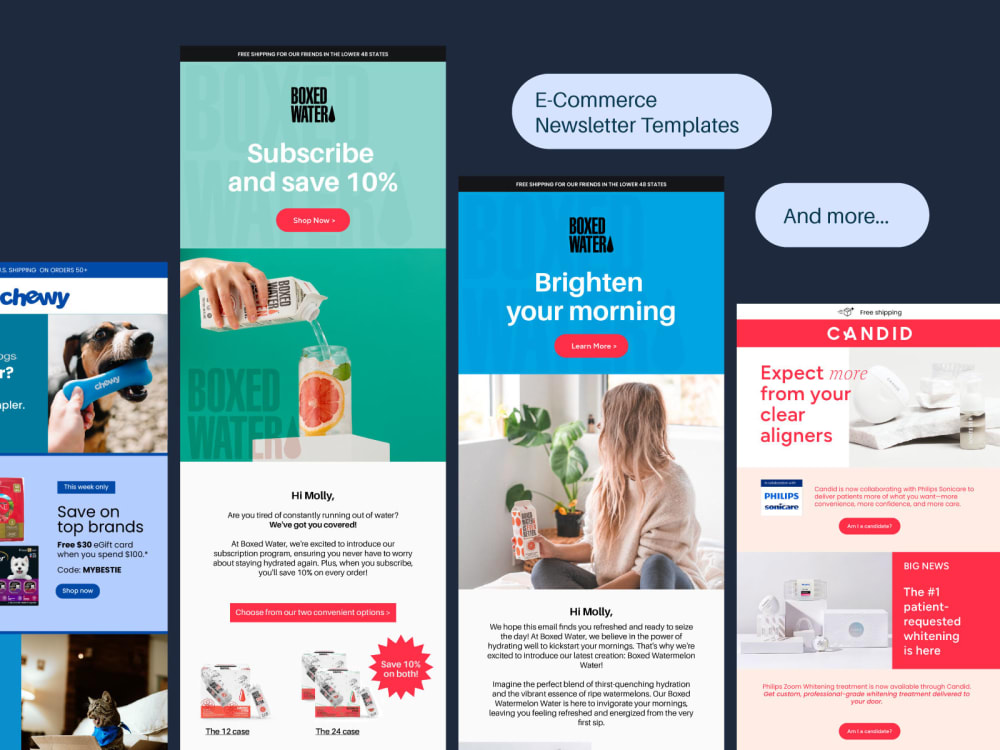 A Set of Responsive and Custom Email Designs | Upwork