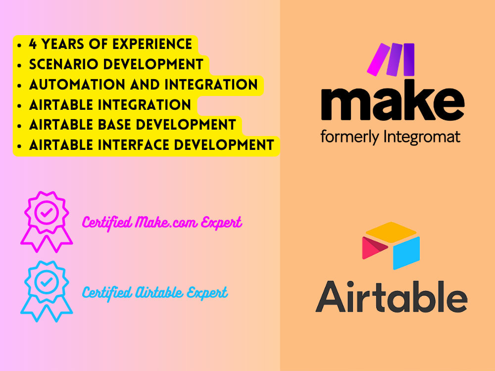 Make.com and Airtable automation built from an expert | Upwork