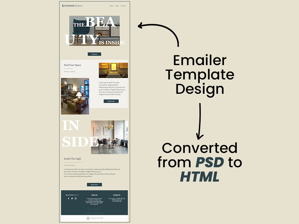 A PSD To HTML Design | Upwork