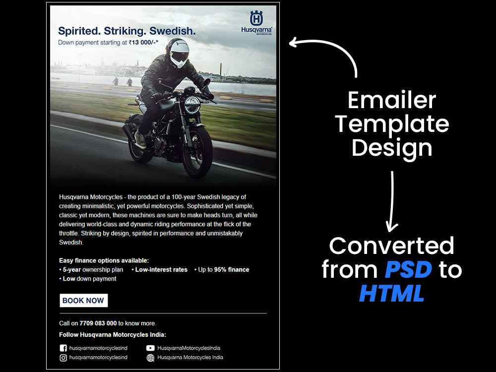 A PSD To HTML Design | Upwork