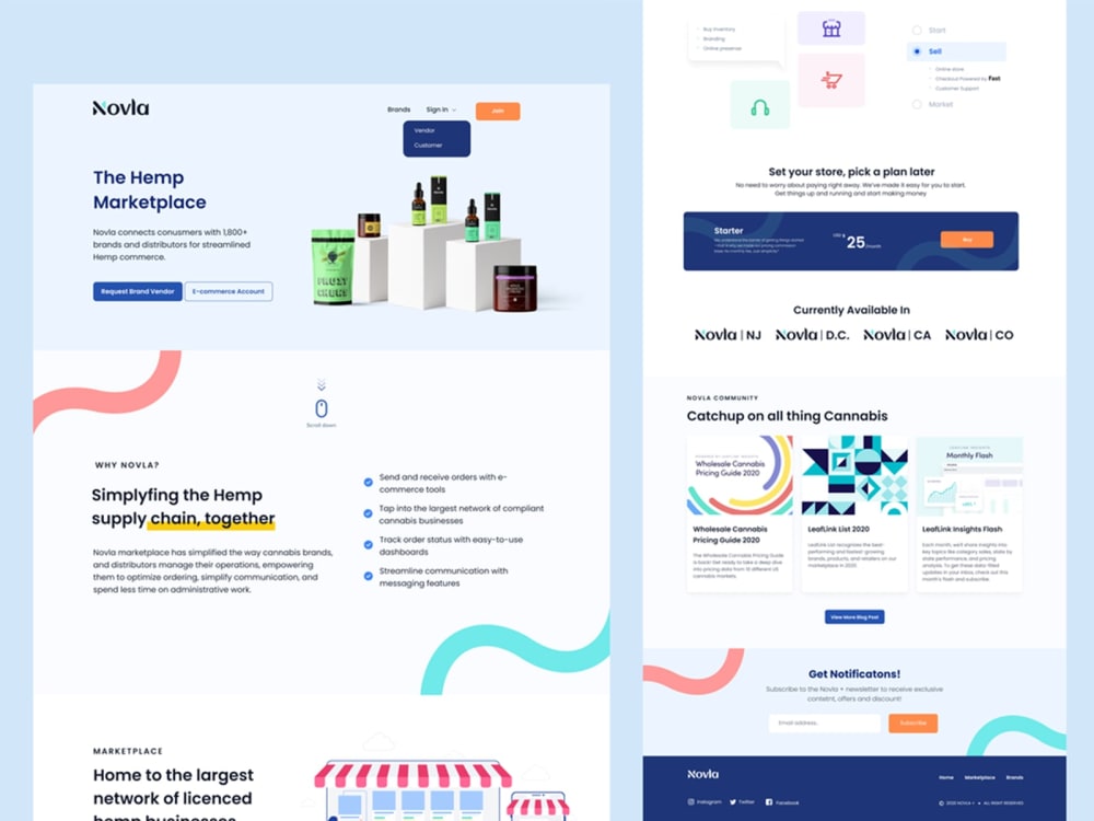 Responsive website UI/UX design, web UI or landing page UI design in Figma | Upwork