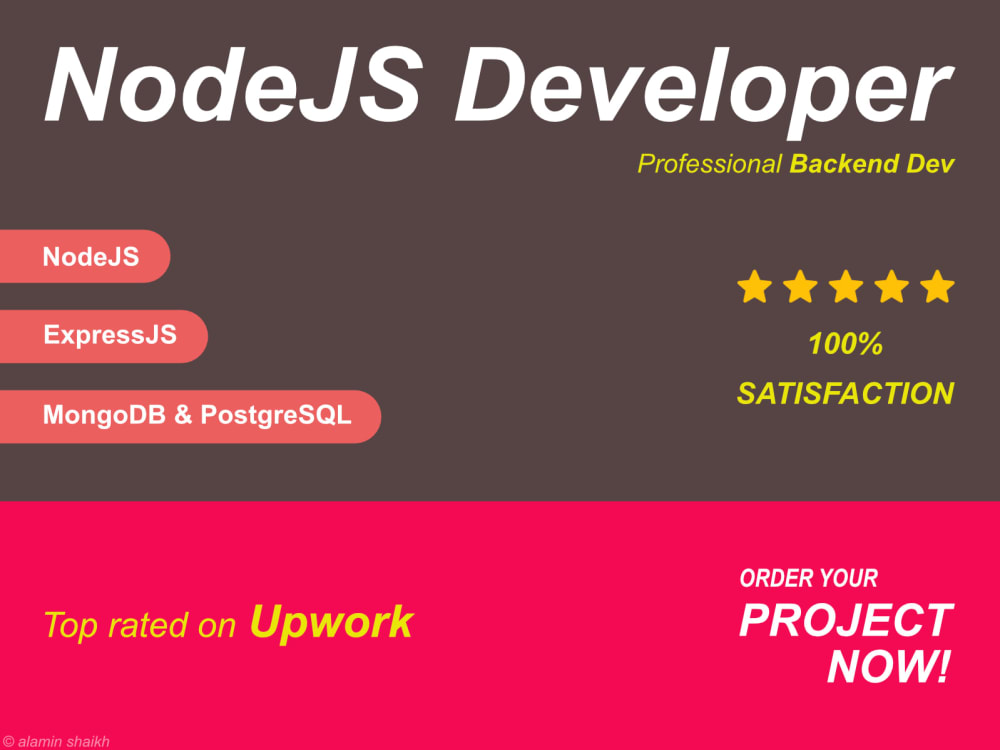 Node.js Developer | Node.js | ExpressJS | TypeScript | Upwork Node.js Developer | Node.js | ExpressJS | TypeScript | Upwork