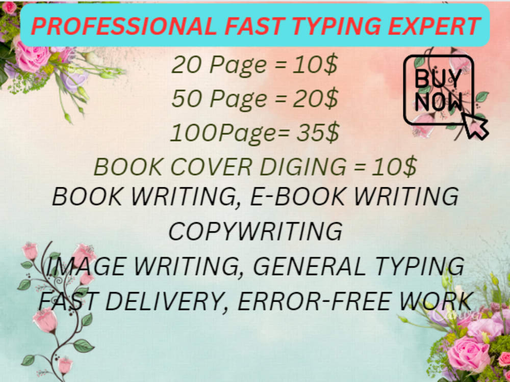 A professional typist for your any project | Upwork