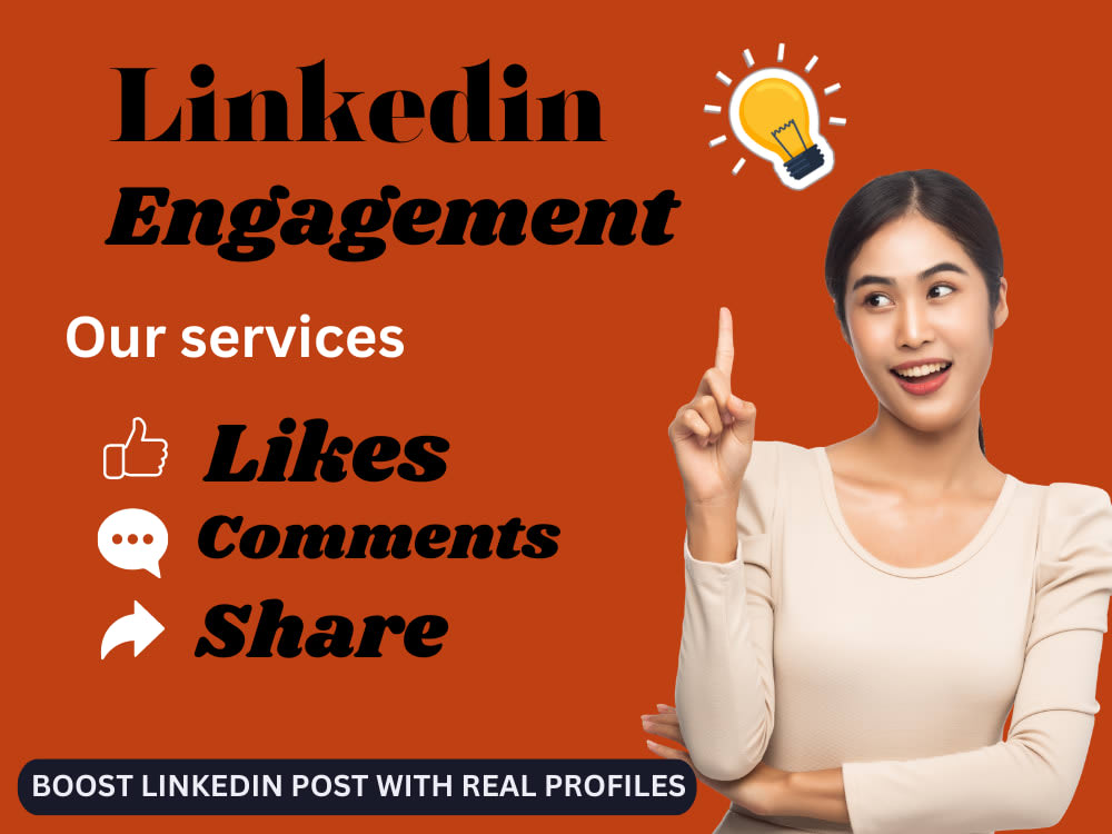 Increase your Linkedin real likes and reactions on the Linkedin posts ...
