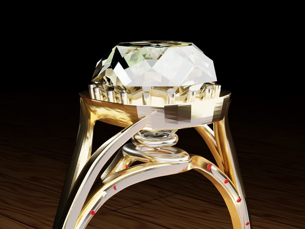 3D jewelry design printable STL GLB 3DM | Upwork