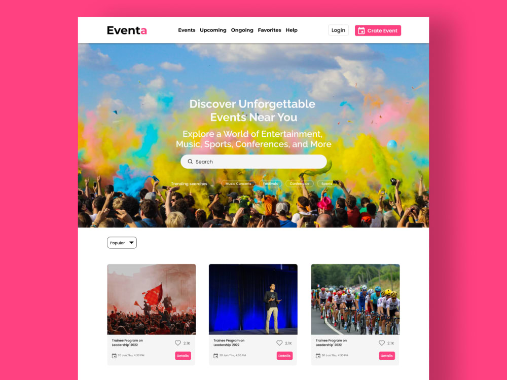 Elegant and modern website design in Figma | Upwork