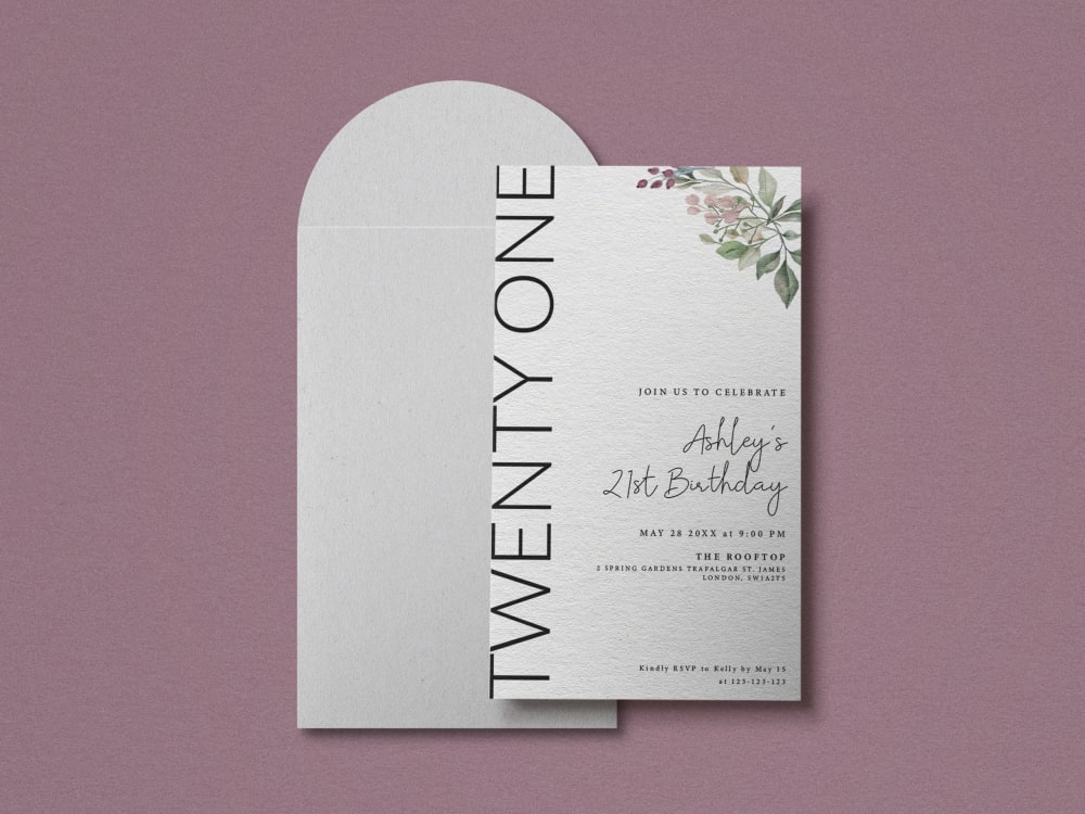 A unique and personalized birthday invitation | Upwork