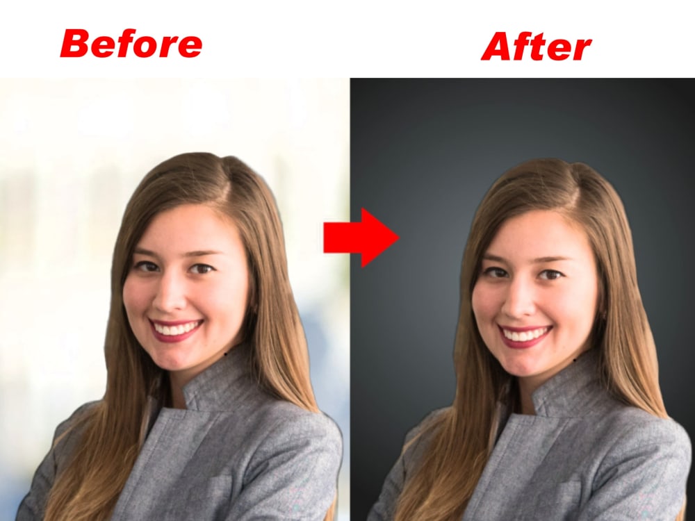 Photoshop retouching, editing portrait and headshot, suit to picture ...