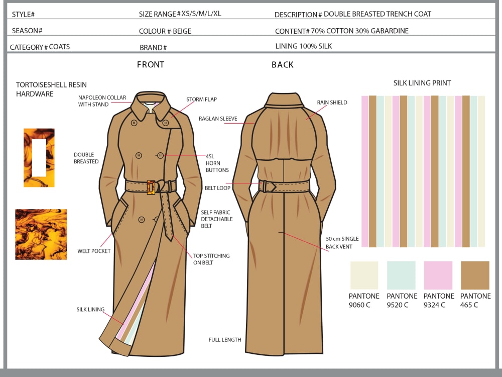 Coats , jackets , outerwear cads & tech packs | Upwork