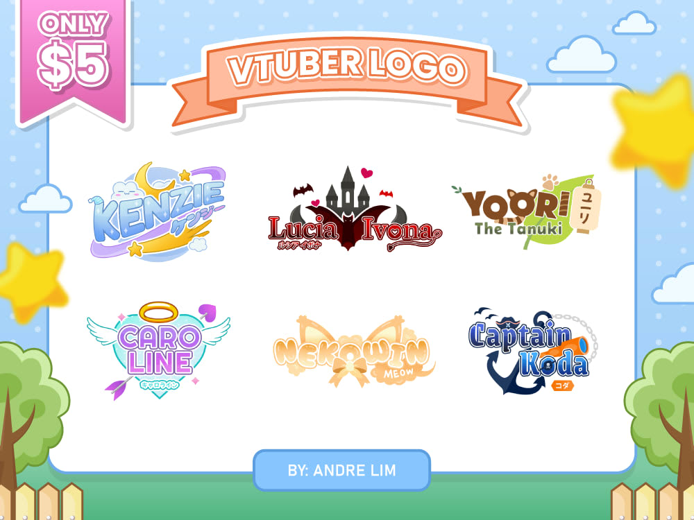 A prefessional logo for vtuber, streamer, gamer | Upwork