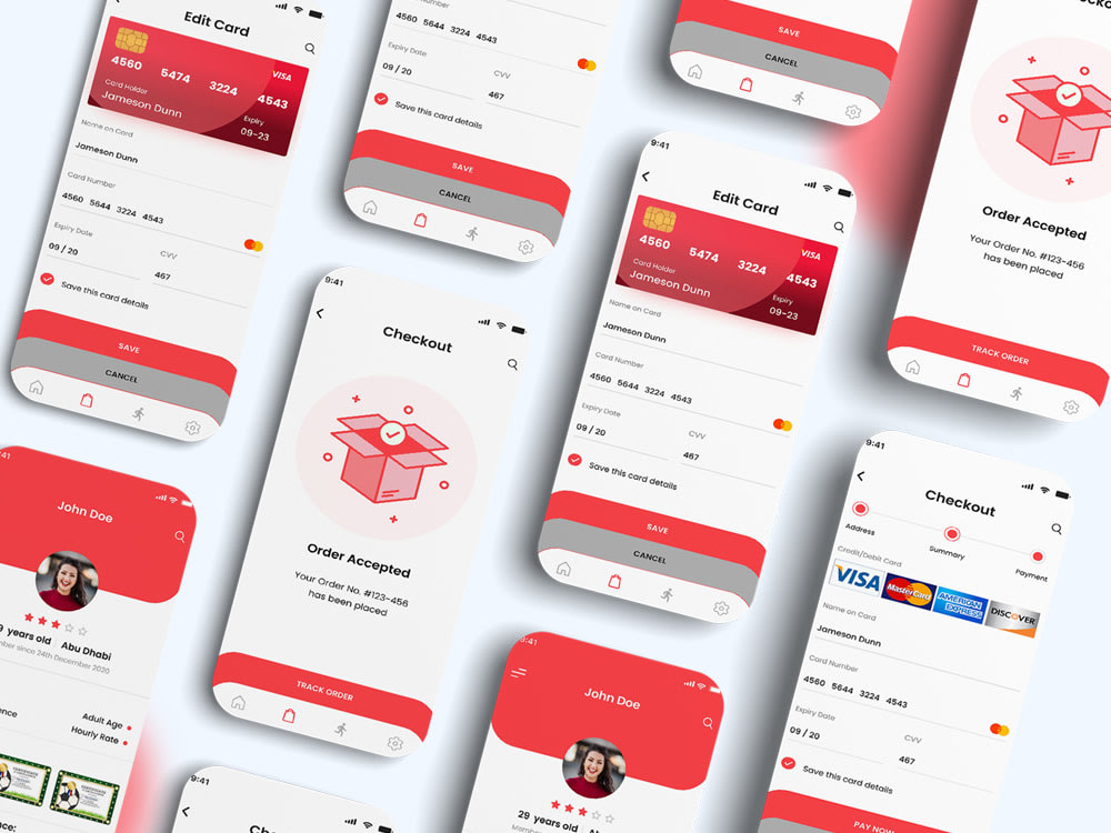 Mobile App UI design / Website UIUX Designers / CRM UI Design in XD ...