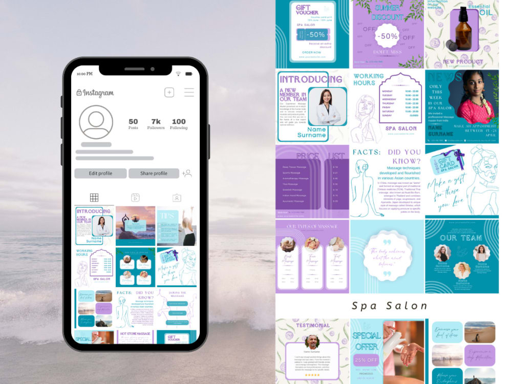 Creative Instagram Post editable Templates for your business | Upwork