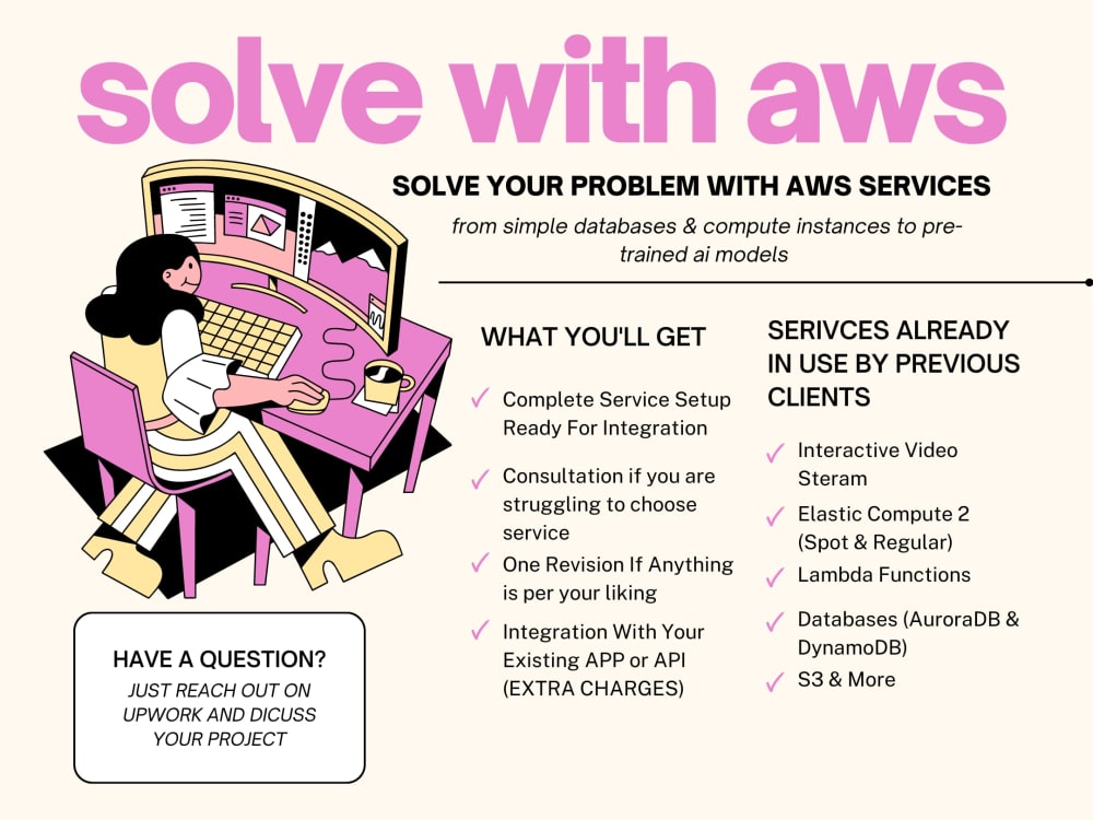 An AWS Service configured and ready for use in your application. | Upwork