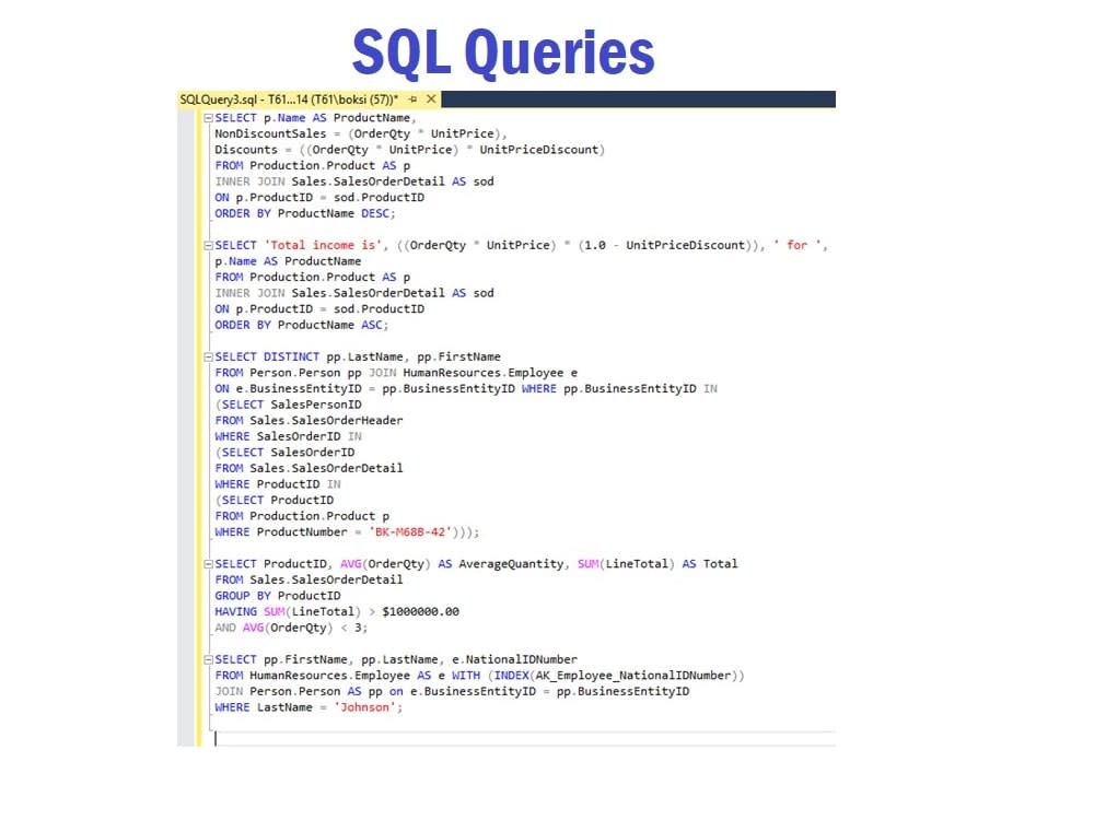 Database Design And Complex Sql Queries Accurate Results And Quick Delivery Upwork 6671