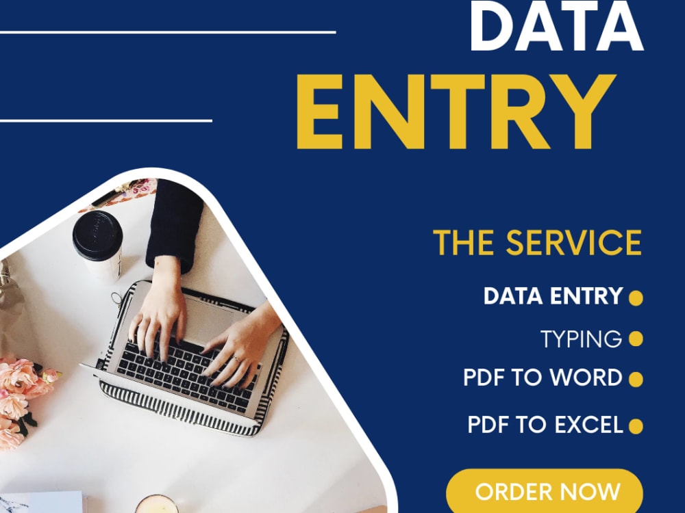 Data entry, Typing, converting pdf to Word and vice versa | Upwork