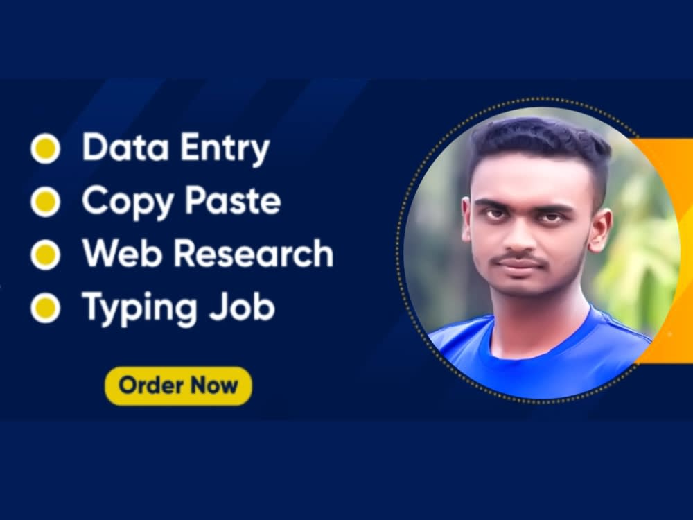 Your virtual assistant for data entry, web research, typing and copy paste | Upwork